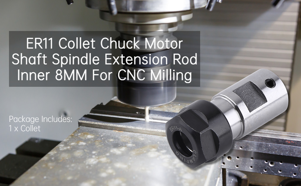 Mua ER11 Collet Chuck Motor Shaft Spindle Extension Rod Adapter Inner 8mm/0.31“ for CNC Milling ...
