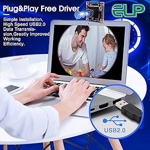 Amazon.com: ELP 16MP Wide Angle USB Camera Module for Raspberry Pi and Computer 4K Mini UVC USB2 ...