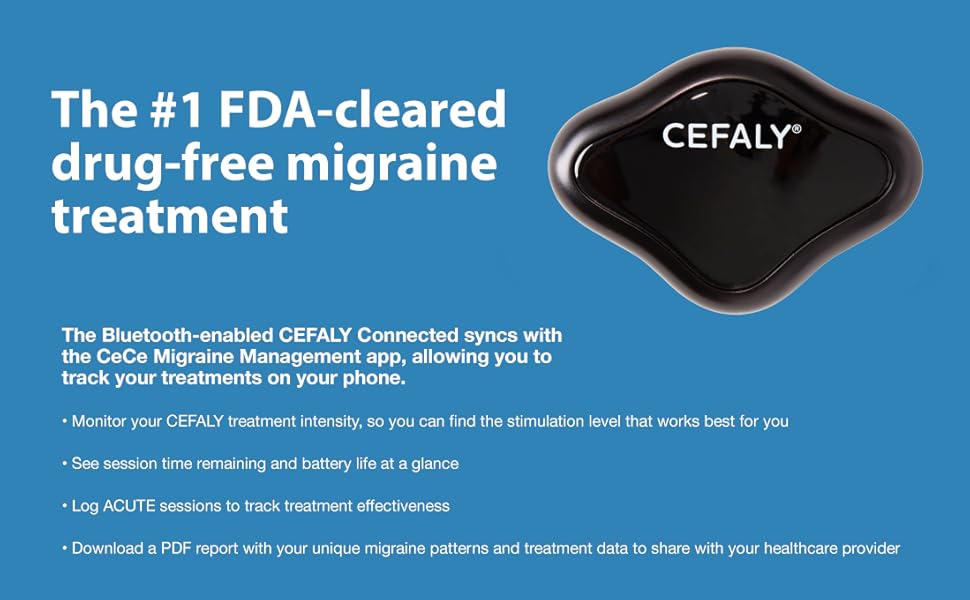 Amazon.com: Cefaly Connected Bundle | Bluetooth-Enabled Migraine ...