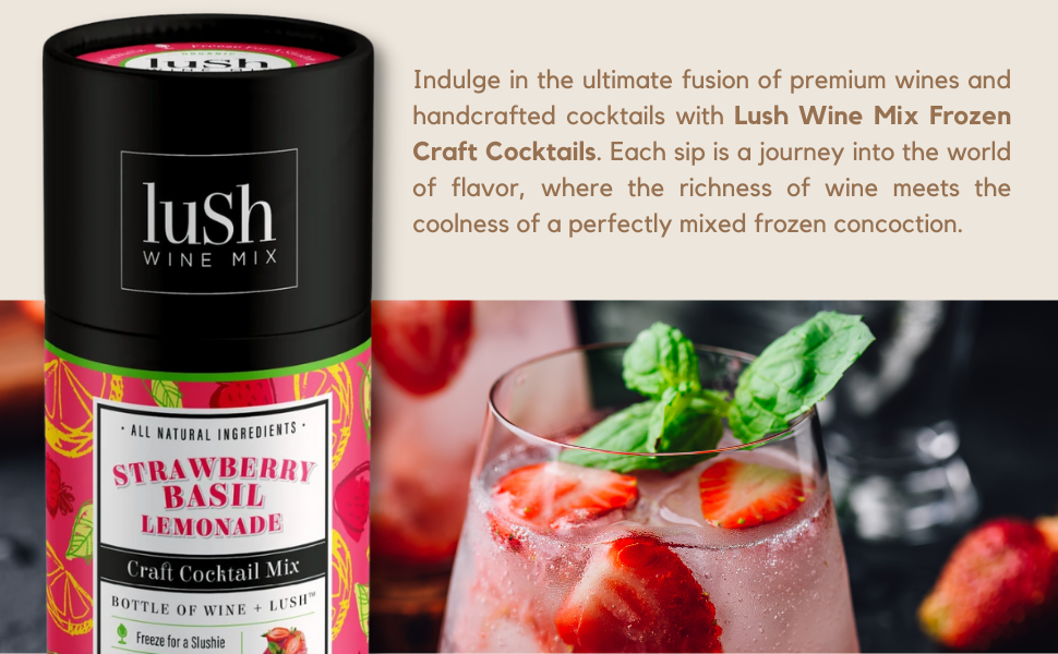 Amazon.com : Lush Wine Mix, Holiday Spiced Wine, Makes 8+ Drinks, Organic Cocktail Mixers ...
