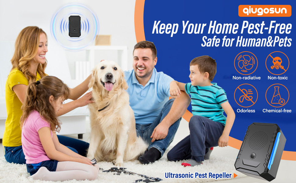 2 Pack Ultrasonic Pest Repeller - Mouse and Rat Repellent, Rodent ...