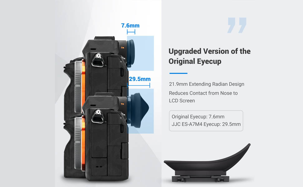 Amazon.com : [Large Version] A7IV A7RV A9III A7SIII A1 Eyecup Eyepiece, Camera Viewfinder ...