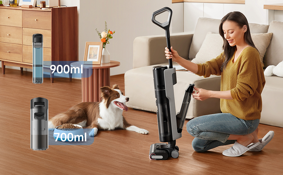 Dreame H12 PRO Wet Dry Vacuum Cleaner, Dual-Edge Cleaning Smart Floor ...