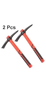 Amazon.com : GENHAKON 3 PCS 16 Inch Mattock Pick Axe, Stainless Steel ...
