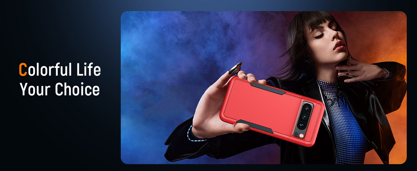 Amazon.com: Oterkin for Google Pixel 8a Case, [Dual Layer Shockproof] Rugged Pixel 8a Case with ...