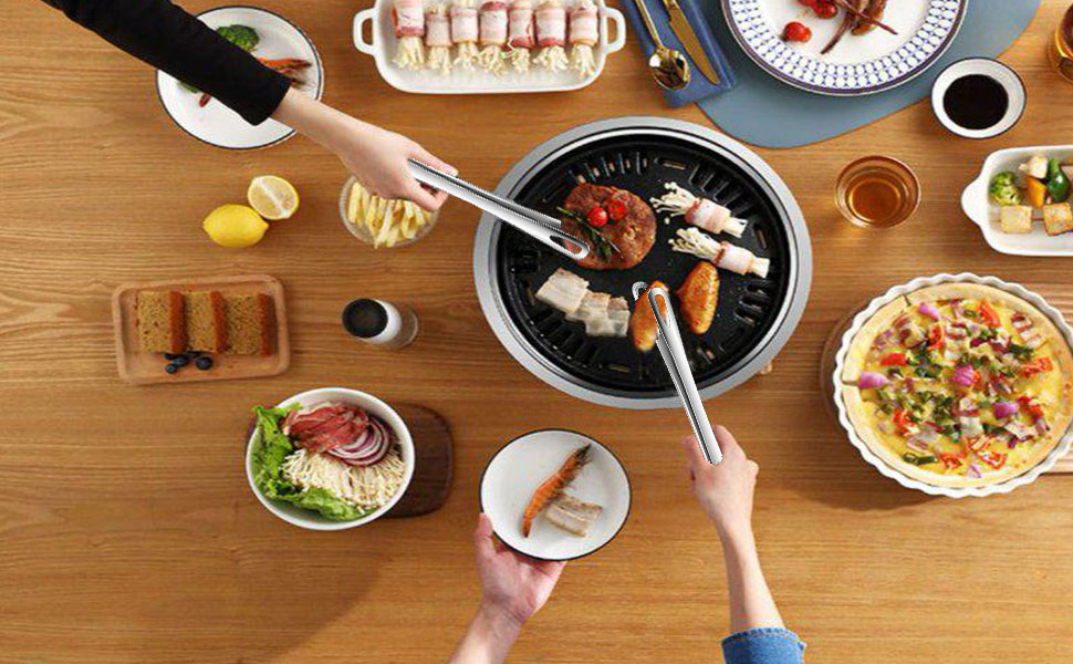 Amazon.com: PHOJEWI Korean BBQ Grill Charcoal, Small Charcoal Grill 13.7 Inches Portable Grill ...