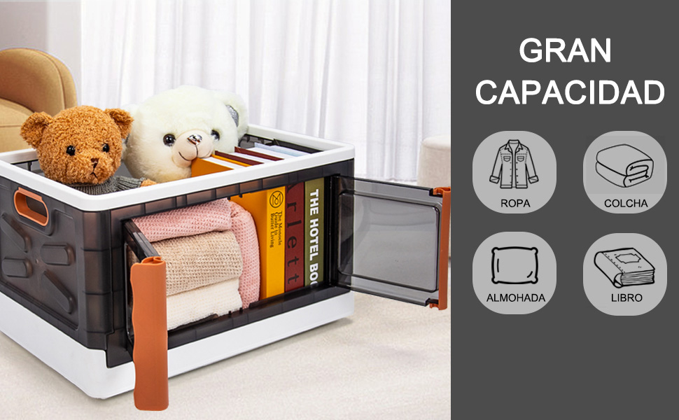 Cajas de Almacenamiento Plegables 3pcs, PANGP Cubo de Almacenamiento ...