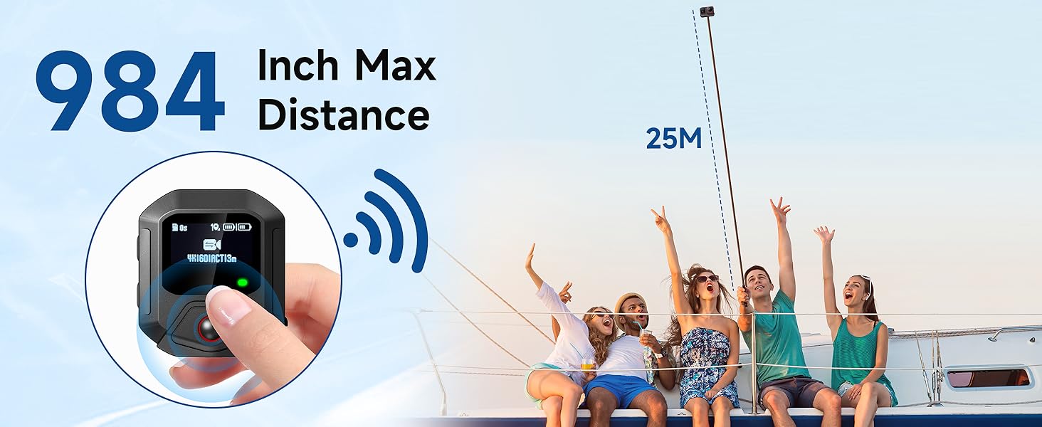 Amazon.com : GPS Remote Control for Insta360 X5/X4/X3/Go 3S/ACE pro 2/ACE Pro/ONE X2 Cameras 25M ...