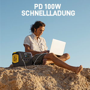AlphaESS Tragbare Powerstation BB1000, 1036Wh/288000mAh Solar Generatoren Notstromaggregat mit 3 ...