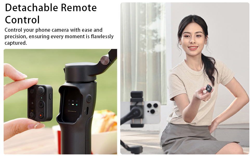 hohem iSteady V3 Gimbal Stabilizer for Smartphone, AI Tracker Fill ...