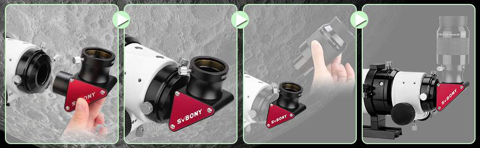 Amazon.com : SVBONY SV503 Telescope 70ED, Bundle with SV188P Dielectric Mirror Star Diagonal ...