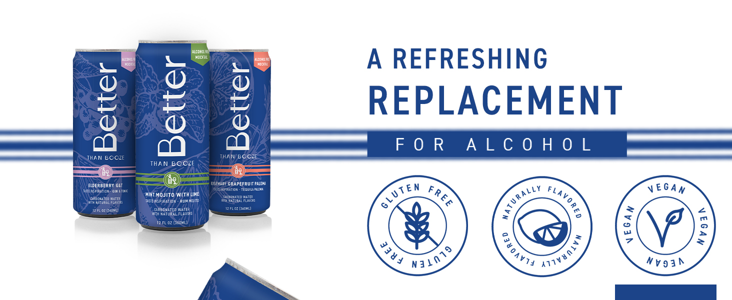 Amazon.com : Better Than Booze Mocktails Non-Alcoholic Drinks | Alcohol Alternative Beverages ...