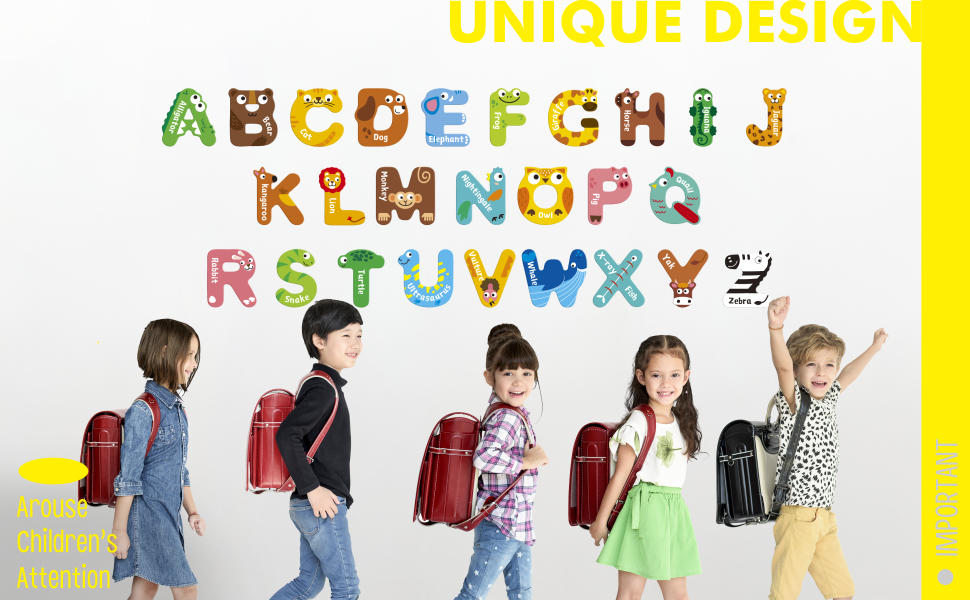 Amazon.com: Alphabet Posters, 26 Alphabet Letters Bulletin Board Decor ...