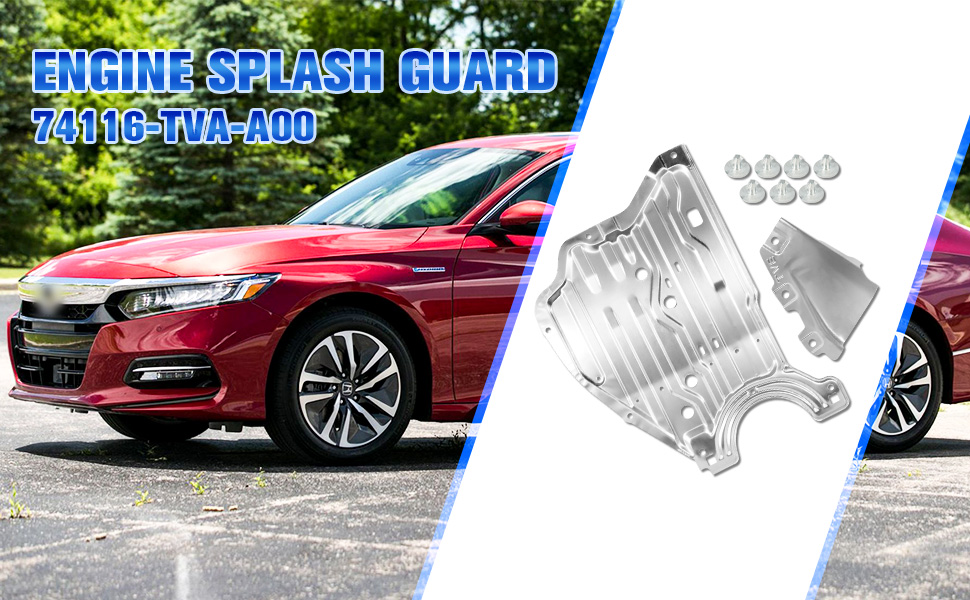 Amazon.com: Aumtoni Engine Splash Guard Compatible with Honda accord 2018 2019 2020, Under Car ...