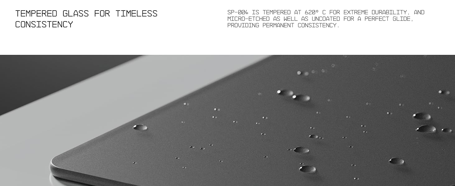 Wallhack SP-004 Glass Gaming MousePad - Professional Esport Mouse Mat w/Specialty Surface for ...