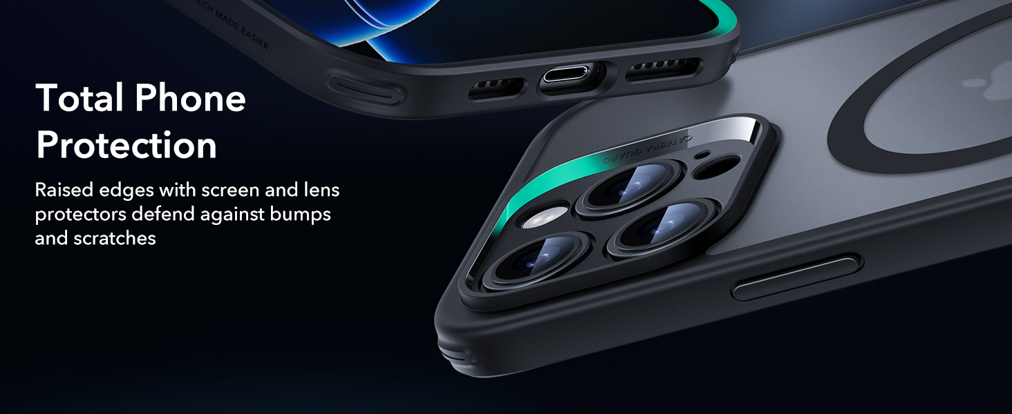 Amazon.com: ESR for iPhone 16 Pro Case (4 in 1) Set, Translucent Matte Case, Compatible with ...