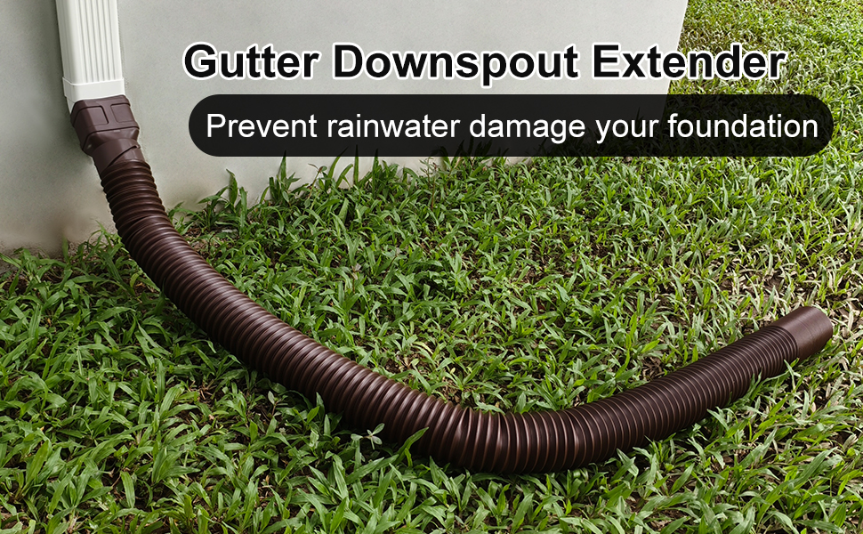 POLARDAYS 7ft Long Gutter Downspout Extensions, Outer Diameter 3 ...
