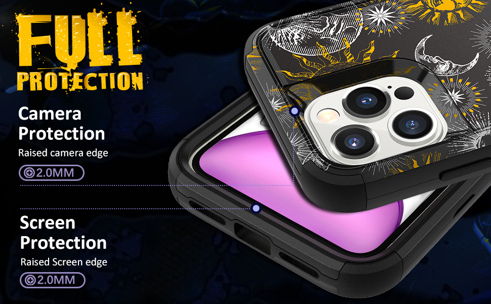 Amazon.com: Plakill for Apple iPhone 13 Pro Max Case Women Cute Girls Phone Cover Girly ...