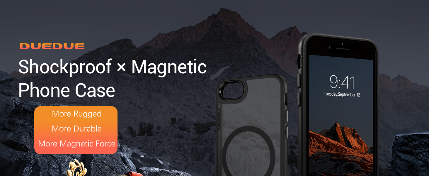 Amazon.com: DUEDUE for iPhone 8 Plus Case, iPhone 7 Plus Case Magnetic[Compatible with Magsafe ...