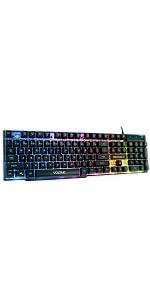 Amazon.com: ENHANCE Voltaic 2 Gaming Keyboard - LED Backlit Membrane ...