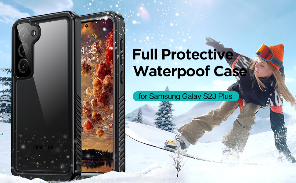 ANTSHARE for Samsung Galaxy S23+ Plus Case, IP68 Waterproof & Drop Protection, Built-in Screen ...