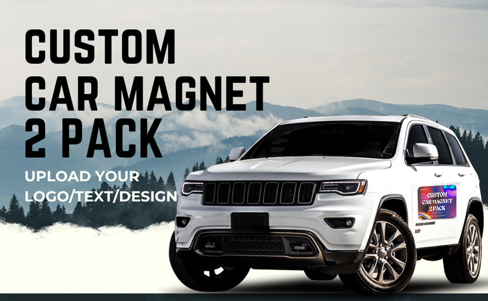 Amazon.com: BillyPrint Custom Car Magnet for Business 2-Pack Vivid Printing Reflective Fade ...