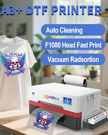 Amazon.com: SUNIKA A3 DTF Printer, Direct to Film 13-inch DTF Transfer Printer with XP600 Print ...
