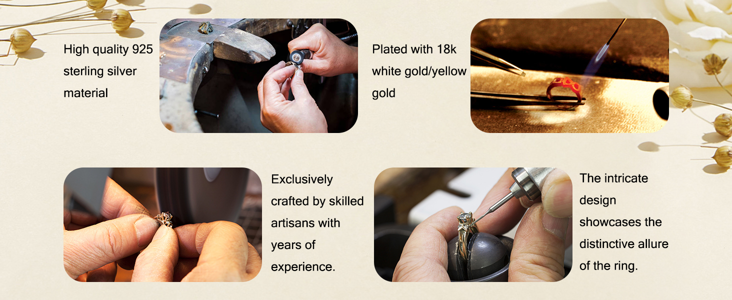 Amazon.com: PAFIDDY 3.5CT Radiant Cut Engagement Ring Set for Women, 925 Sterling Silver X ...