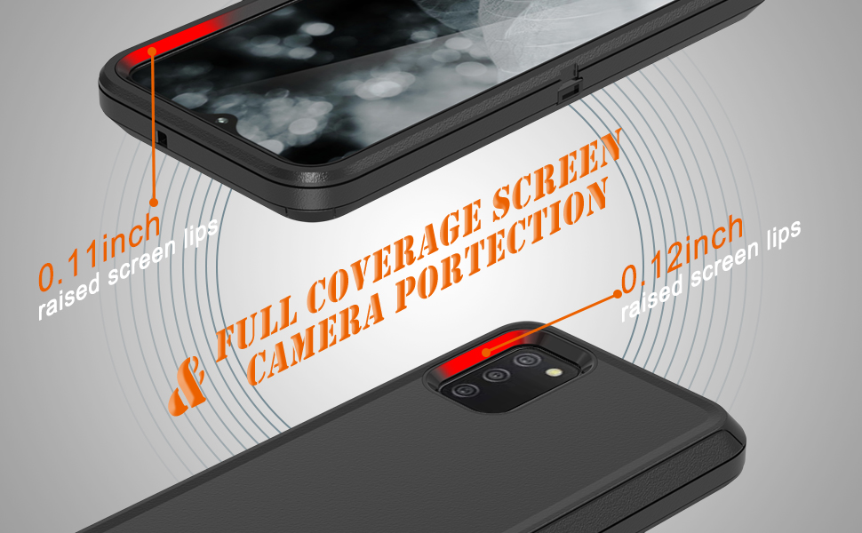 Amazon.com: Compatible with Samsung Galaxy A02s Case,with Screen Protectors,Heavy Duty Rugged ...