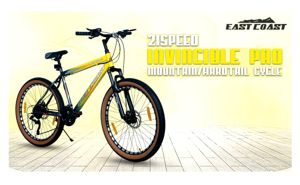 Buy EAST COAST Unisex Invincible Pro 21 Speed Cycle/Bicycle | 26T Mountain Cycle | Hardtail ...