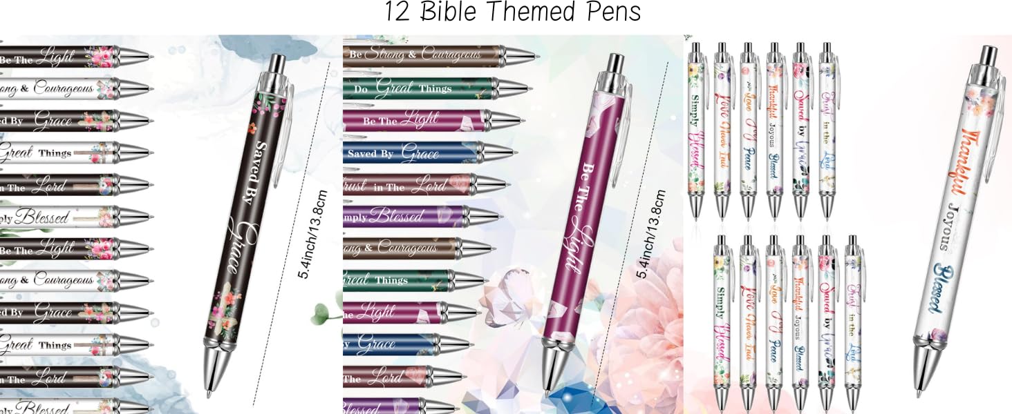 Amazon.com : INCOK Christian Notebooks and Pens Set - 24 Pcs Scripture Ballpoint Pens and Bible ...