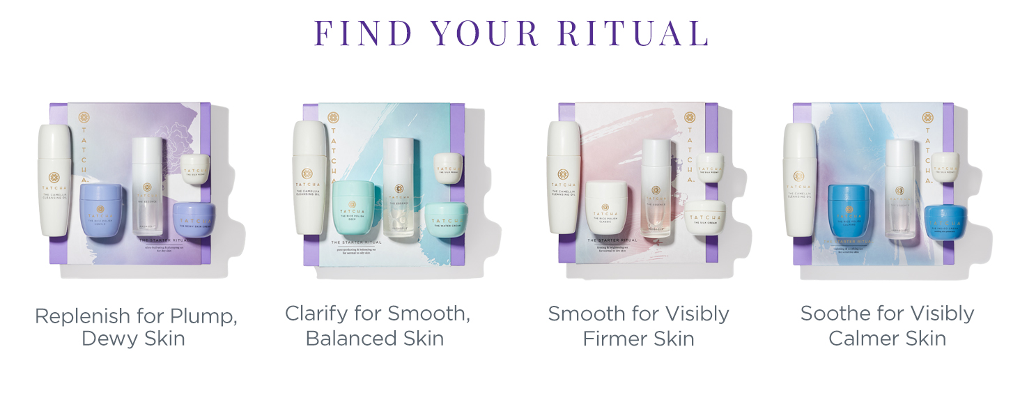 Amazon.com: Tatcha The Starter Ritual Set - Nourishing for Combo to Dry Skin | 2 Week ...