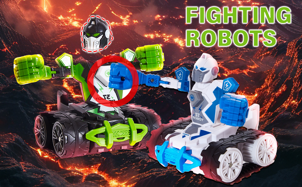 Amazon.com: HSEONEJIA 2PACK RC Fighting Robots Toy, 360-Degree Spins ...