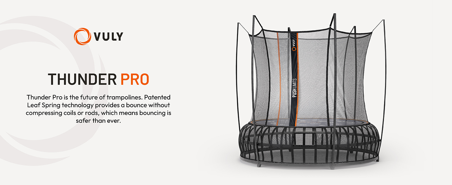 Amazon.com : VULY Thunder Pro Springless - 16FT Trampoline with Enclosure - Recreational ...