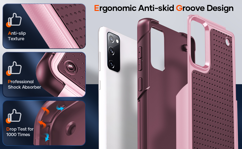 Amazon.com: LeYi for Samsung Galaxy S20-FE 5G Case: S20 FE 5G Phone Case with 2 Pack Screen ...