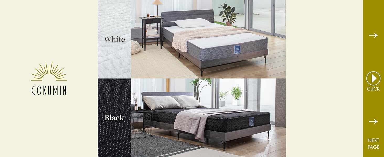 Amazon.co.jp: GOKUMIN マットレス ポケットコイル 【腰部徹底サポート】 厚さ20cm 高反発 180N 高耐久 32D 体圧分散 スプリングマットレス ごくみん セミ ...