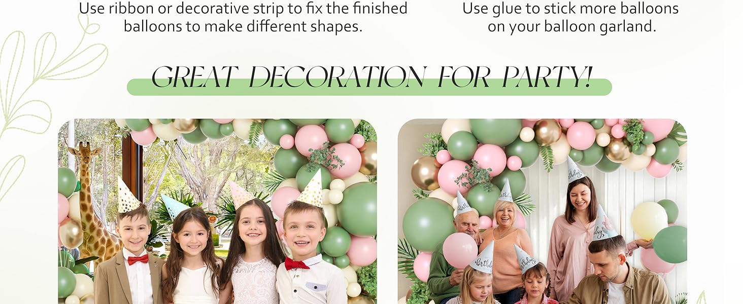 Amazon.com: 147pcs Pink and Green Balloon Arch Garland Kit, 5 10 12 18inch Sage Green Light Pink ...