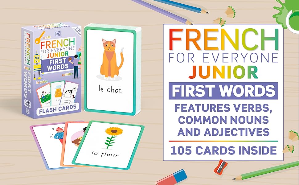 French for Everyone Junior First Words Flash Cards: DK: 9780744073782 ...