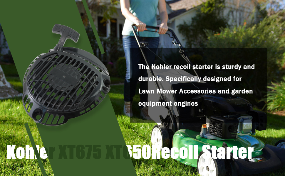 Amazon.com : KIKITE 14 165 20 S Recoil Starter Assembly Compatible with Kohler XT675 XT650 XT775 ...