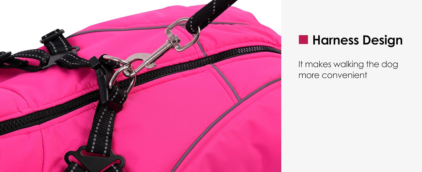 Amazon.com : AOFITEE Small Dog Coat, XS Dog Jacket Winter with Harness Built in, Warm Fleece ...