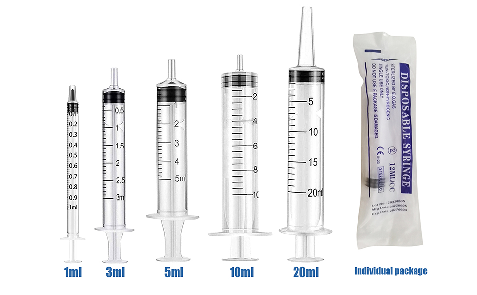 Baby Bird Feeding Syringe Set,1ml 3ml 5ml 10ml 20ml Pet Parrot Feeding Syringes,Bird Syringes ...