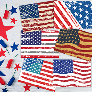 Amazon.com : Treasure Cove Patriotic Greeting Cards with Envelopes ...