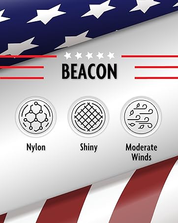 Amazon.com : Carrot-Top Beacon Nylon American Flag for Outside & Inside 5x8 - US Flag, Outdoor ...