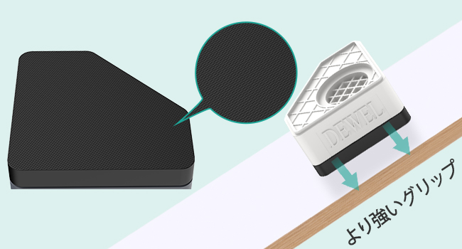 Amazon.co.jp: DEWEL かさ上げ台 防振ゴム 高さ調節 二層4個入り 耐荷重500kg 洗濯機置き台 大型家電対応 防振タイプ 振動騒音吸収 滑り止め 水たまり防止 安定性 ...