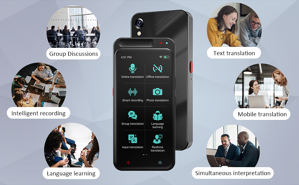 Language Translator Device, Two Way Real-Time Voice Translation in138 ...