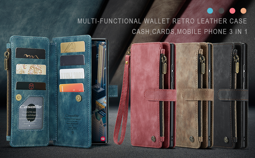 Amazon.com: Lxisxcna Wallet Case Compatibility with Samsung Galaxy S25 Ultra with Card Holder ...