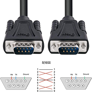 Amazon.co.jp: DTECH RS232C シリアル ケーブル 1.5m クロスケーブル ヌルモデムケーブル D-Sub9ピン オス - D-Sub9ピン オス DB9 Null ...