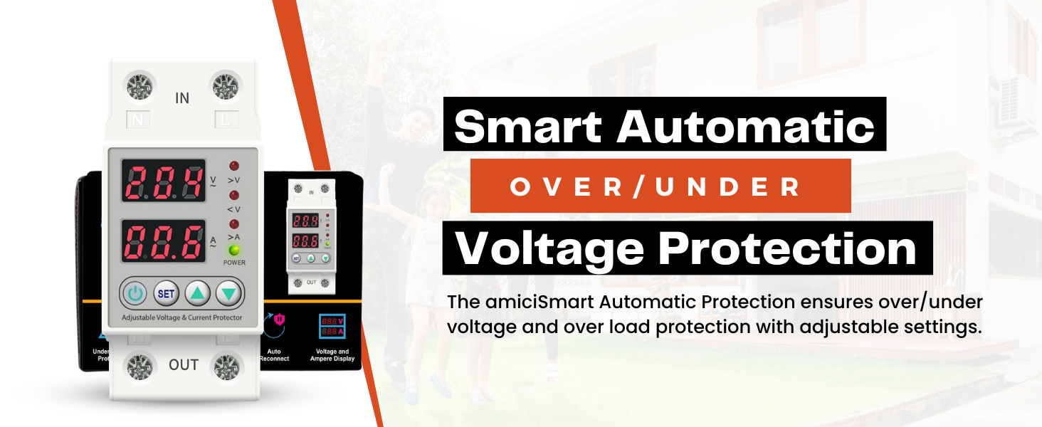 Buy amiciSmart Automatic Over/Under Voltage and Over Load Protection ...
