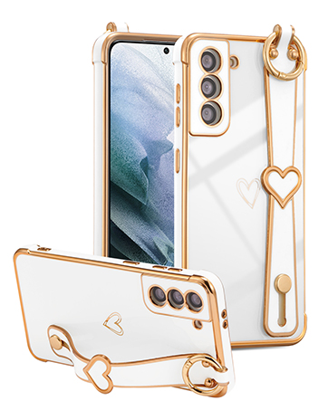 ZTOFERA Compatible with Samsung Galaxy S21 Plus 5G Case with Wrist Strap, Flexible Silicone ...