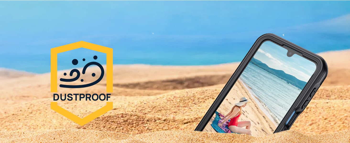 Amazon.com: Lanhiem for Samsung Galaxy A16 5G Case, IP68 Waterproof Dustproof, Built-in Screen ...